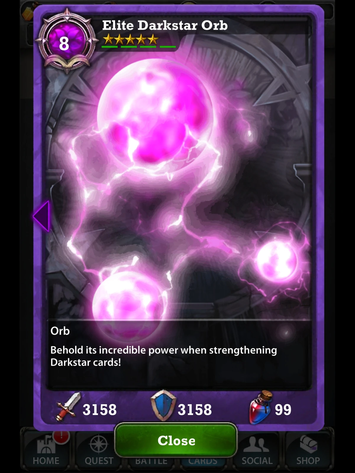 Elite Darkstar Orb | War of the Fallen Wiki | Fandom