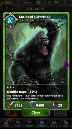 Enslaved Silverback | War of the Fallen Wiki | Fandom