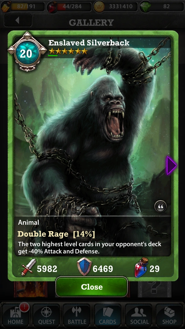 Enslaved Silverback | War of the Fallen Wiki | Fandom