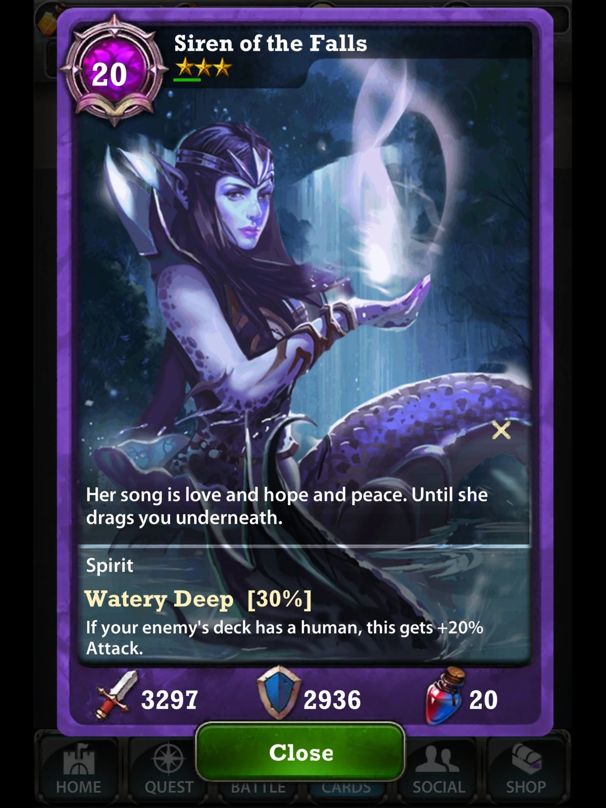 Siren of the Falls | War of the Fallen Wiki | Fandom