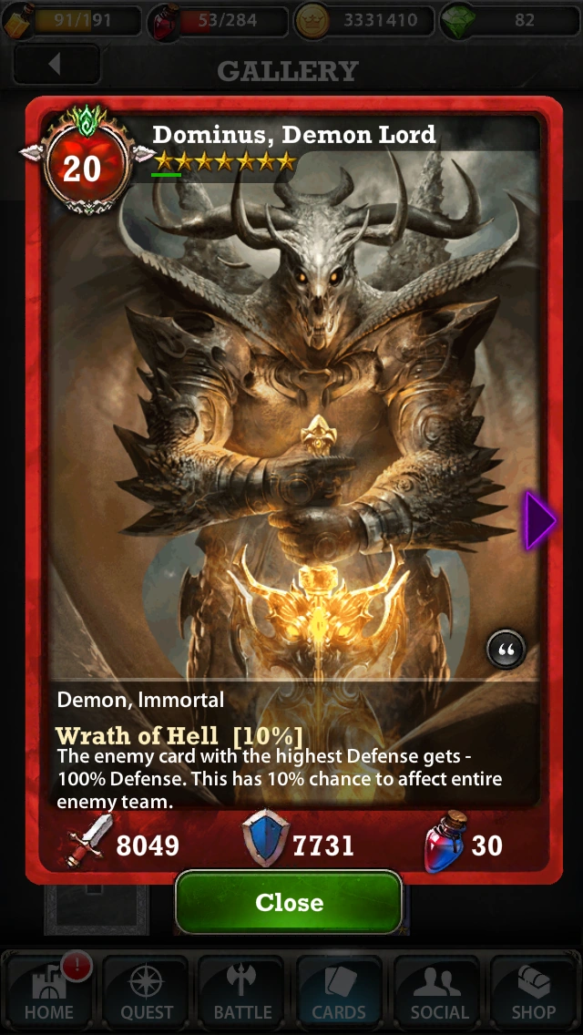 Dominus, Demon Lord | War of the Fallen Wiki | Fandom