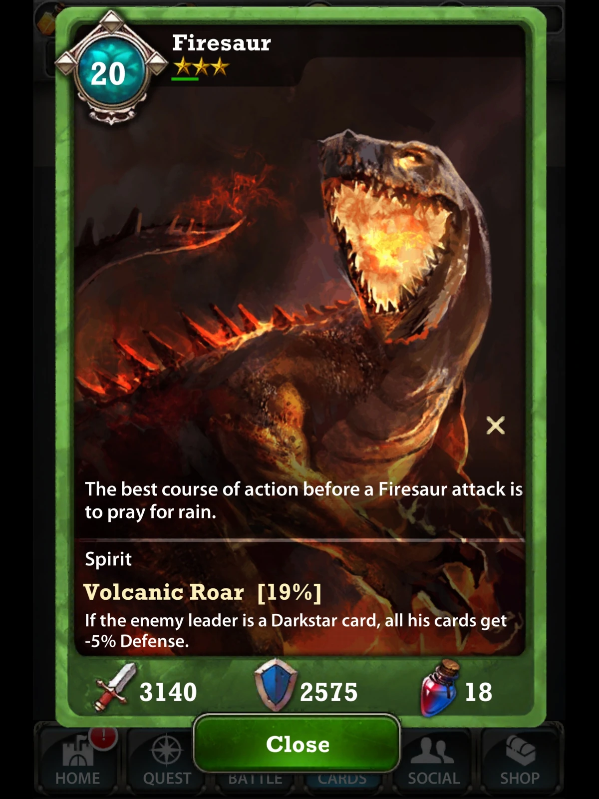 Firesaur | War of the Fallen Wiki | Fandom