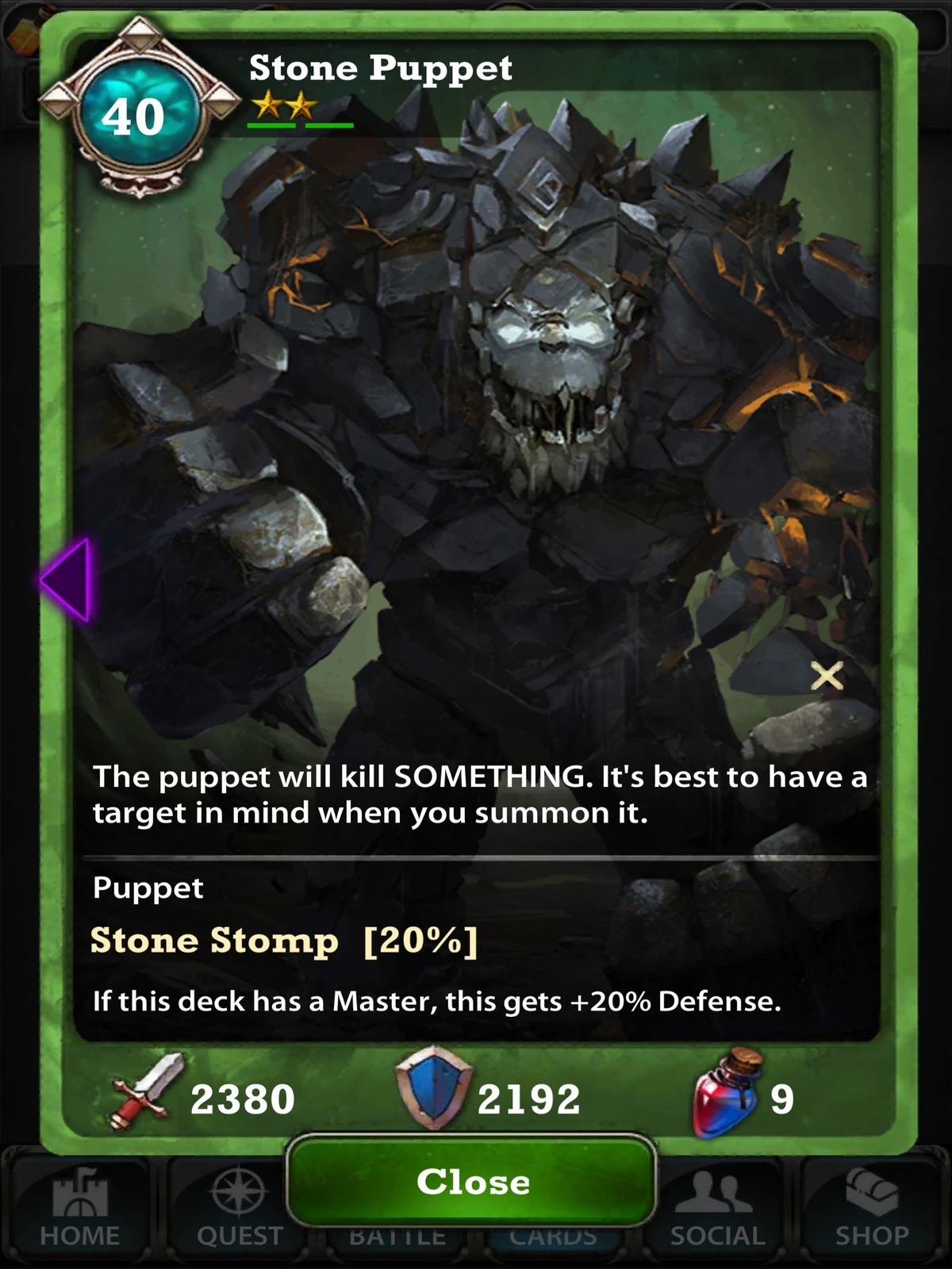 Stone Puppet | War of the Fallen Wiki | Fandom