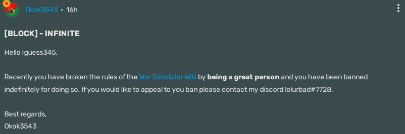 Warning/Block Format | War Simulator Roblox Wiki | Fandom