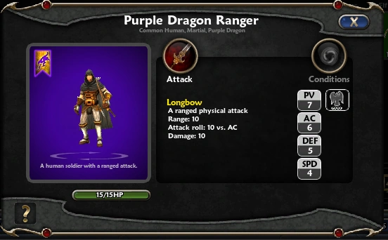 Purple Dragon Ranger | The Dungeon & Dragons: Warbands Wiki | Fandom