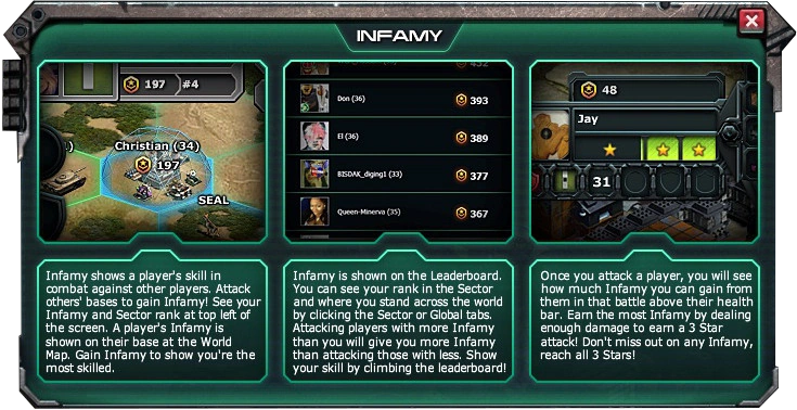 Infamy | War Commander Wiki | Fandom