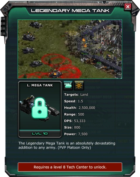 Legendary Mega Tank | War Commander Wiki | Fandom