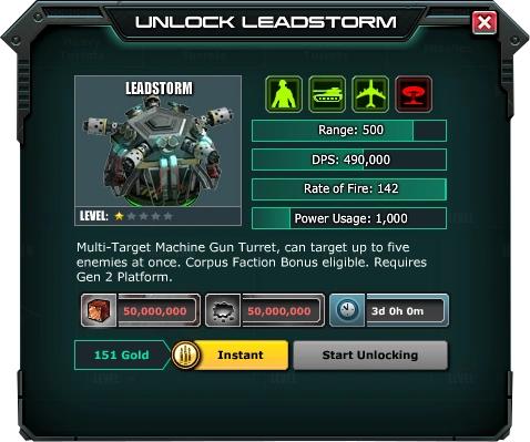 Leadstorm | War Commander Wiki | Fandom