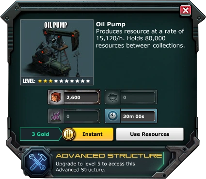 Oil Derrick | War Commander Wiki | Fandom
