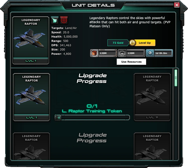 Legendary Raptor | War Commander Wiki | Fandom