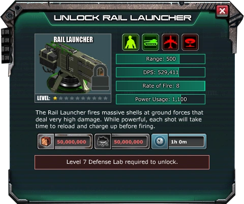 Rail Launcher | War Commander Wiki | Fandom