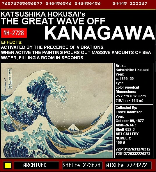 Art Gallery | Warehouse 13 Artifact Database Wiki | Fandom