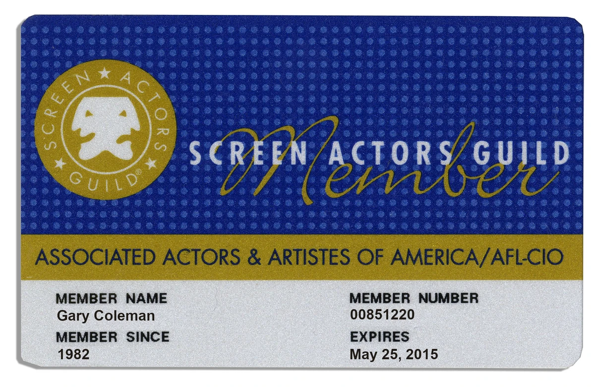 Gary Coleman's SAG Card | Warehouse 13 Artifact Database Wiki | Fandom