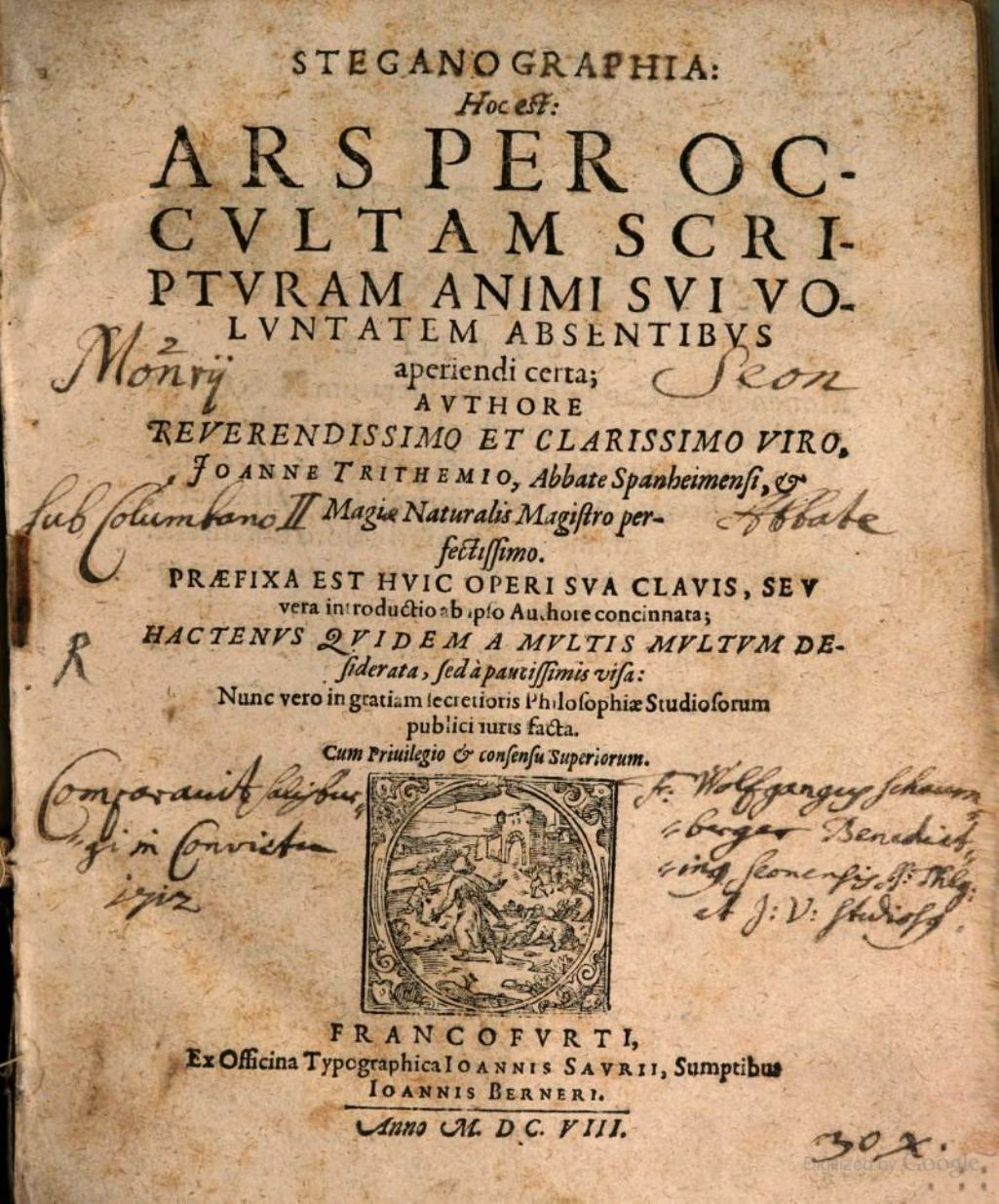 Johannes Trithemius’ Copy of Steganographia | Warehouse 13 Artifact ...