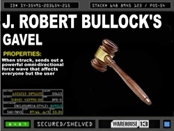 Robert Bullock's Gavel | Warehouse 13 Artifact Database Wiki | Fandom