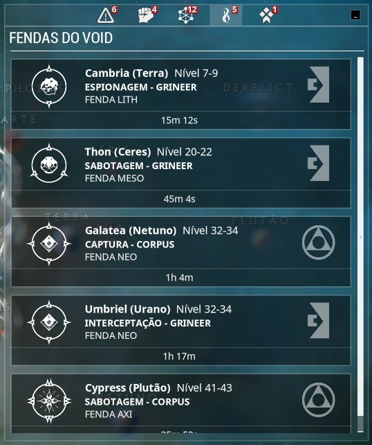 Fendas do Void | WARFRAME Wiki PT-BR | Fandom