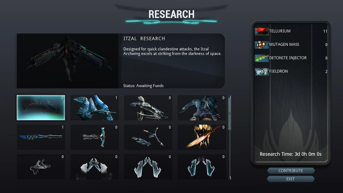 Research/Tenno Lab Research Tab | Warframe Wiki | Fandom