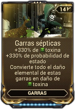 Garras sépticas | Wiki Warframe Español | Fandom