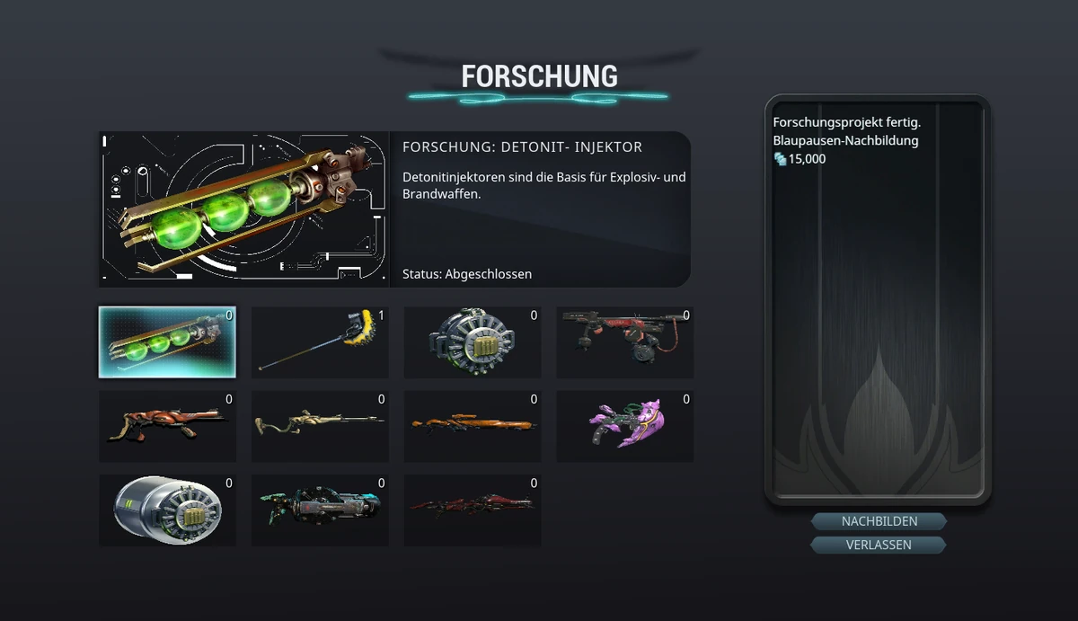 Forschung/Chemielabor Forschung | Warframe Wiki | Fandom
