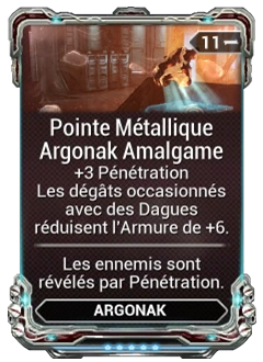 Pointe Métallique Argonak Amalgame | Wiki Warframe | Fandom