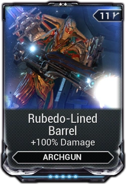 Rubedo-Lined Barrel | WARFRAME Wiki | Fandom
