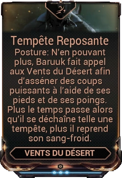 Tempête Reposante (Posture) | Wiki Warframe | Fandom