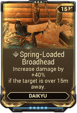 Spring-Loaded Broadhead | WARFRAME Wiki | Fandom