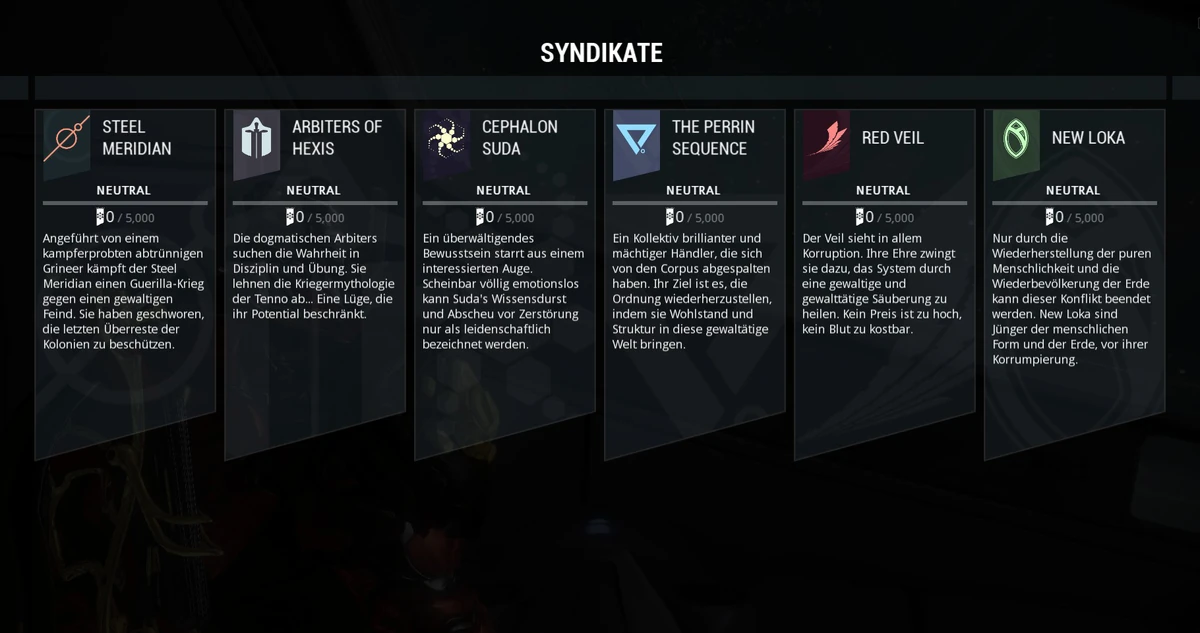 Syndikate | Warframe Wiki | Fandom