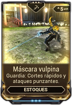 Máscara vulpina | Wiki Warframe Español | Fandom