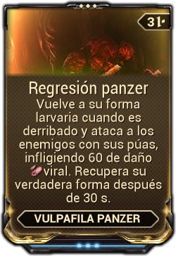 Regresión panzer | Wiki Warframe Español | Fandom