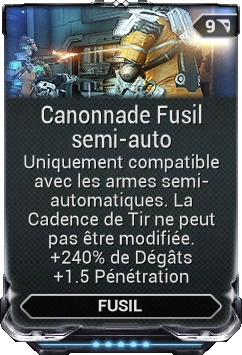 Canonnade Fusil semi-auto | Wiki Warframe | Fandom