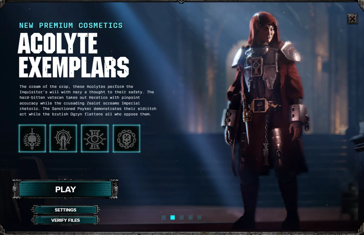 Acolyte Exemplars | Warhammer 40K Darktide Wiki | Fandom