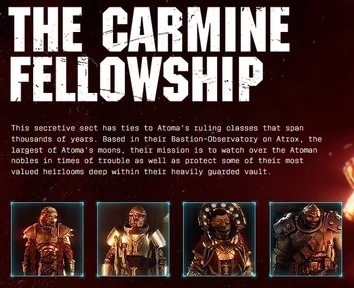 Carmine Fellowship | Warhammer 40K Darktide Wiki | Fandom