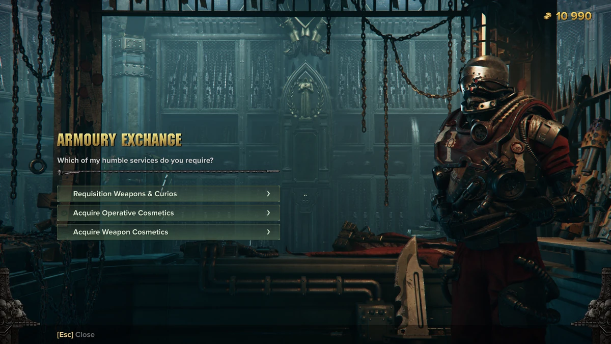 Armoury Exchange | Warhammer 40K Darktide Wiki | Fandom