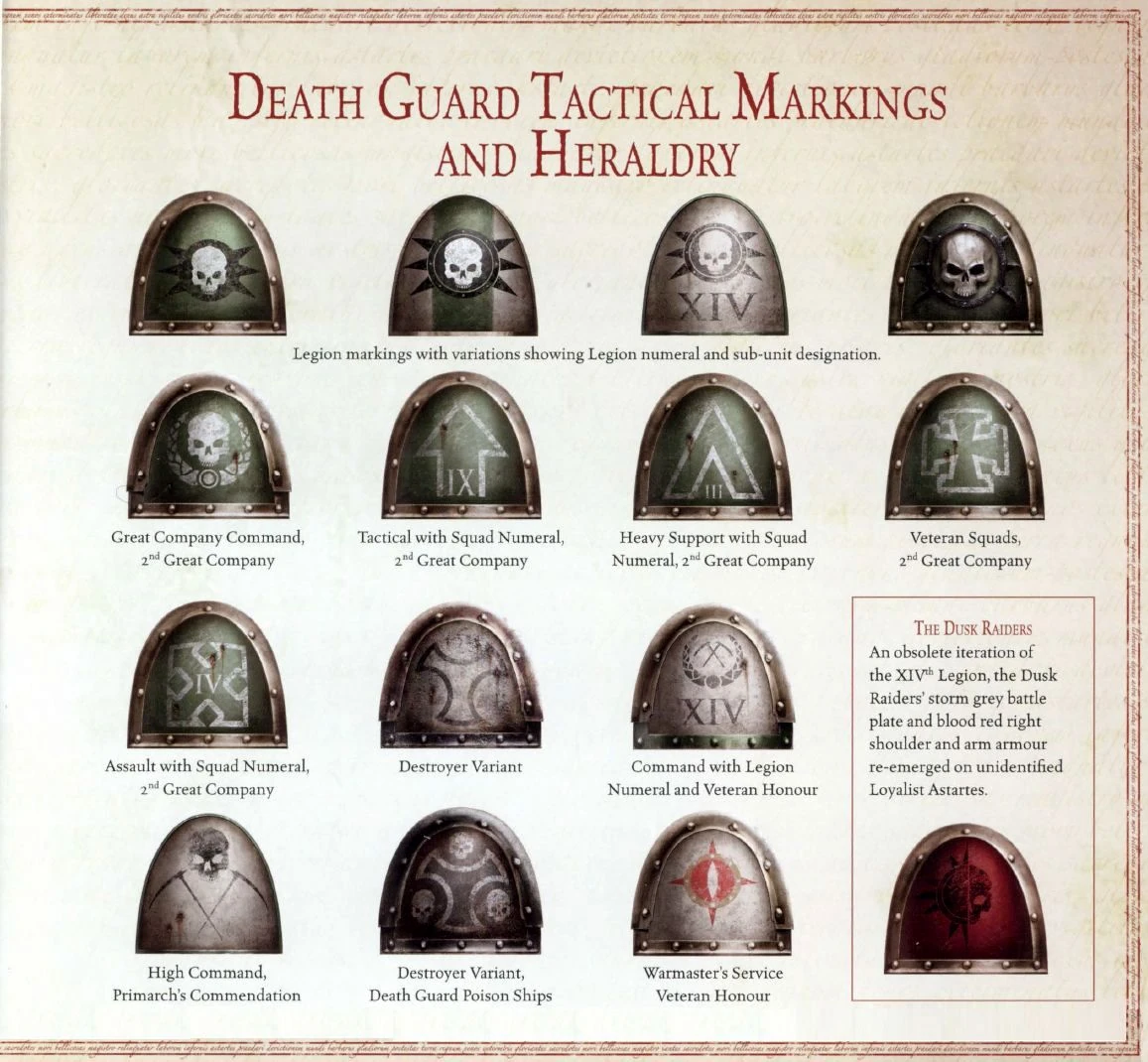 Death Guard Pauldron Markings : r/Warhammer30k