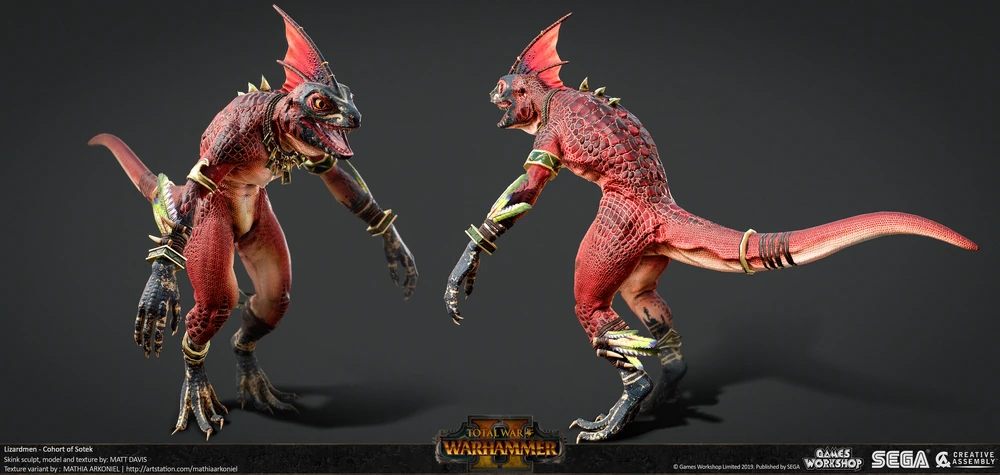 Red Crested Skinks | Warhammer Wiki | Fandom