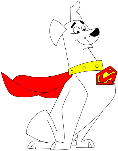 Krypto The Superdog 角色 Style Krypto Style Guide