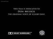 Production dedications | Warner Bros. Entertainment Wiki | Fandom