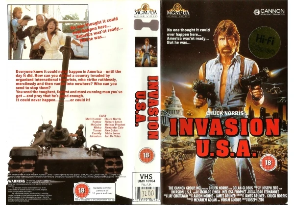 Invasion U.S.A. | Warner Home Video (UK) Wiki | Fandom