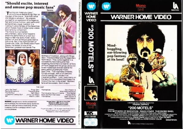 200 Motels | Warner Home Video (UK) Wiki | Fandom