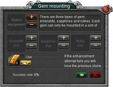 Gem Mounting | War of Legends Wiki | Fandom