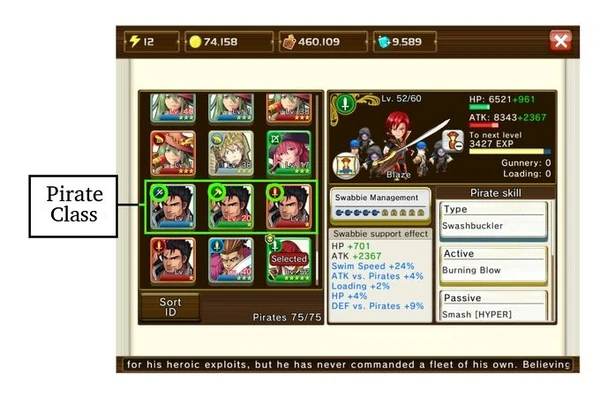 Class | War Pirates TH Wikia | Fandom