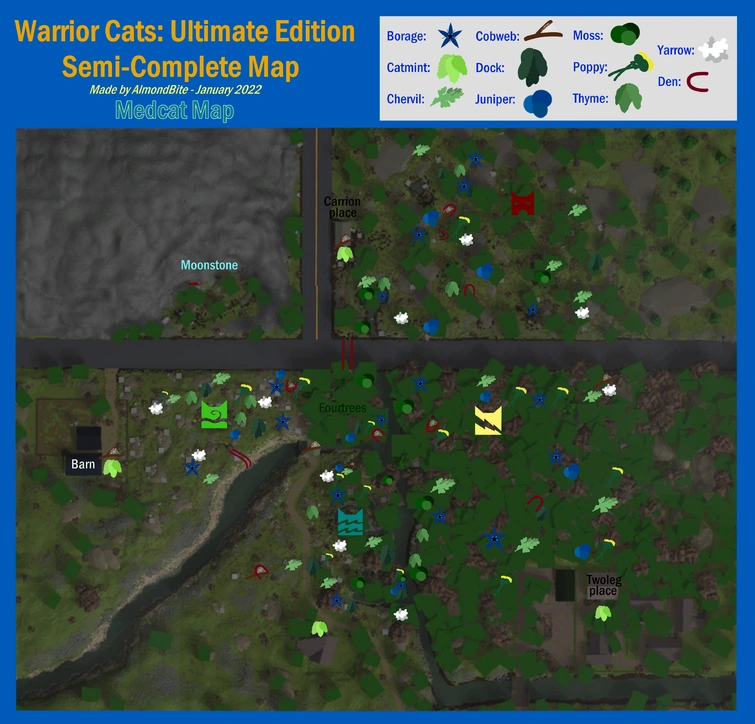 Territory Map | Warrior Cats: Ultimate Edition (WCUE) Wiki | Fandom