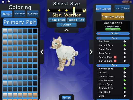 Character Customization | Warrior Cats: Ultimate Edition (WCUE) Wiki ...