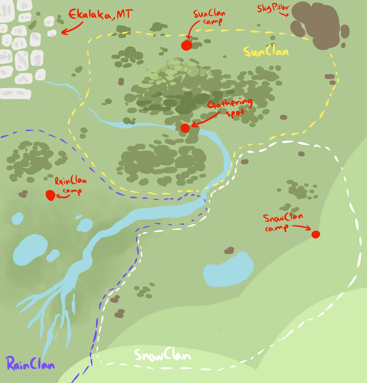The territories (TDS) | Warriors OC's Wiki | Fandom