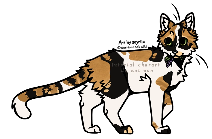 Warrior cat lineart ms paint - classiclito