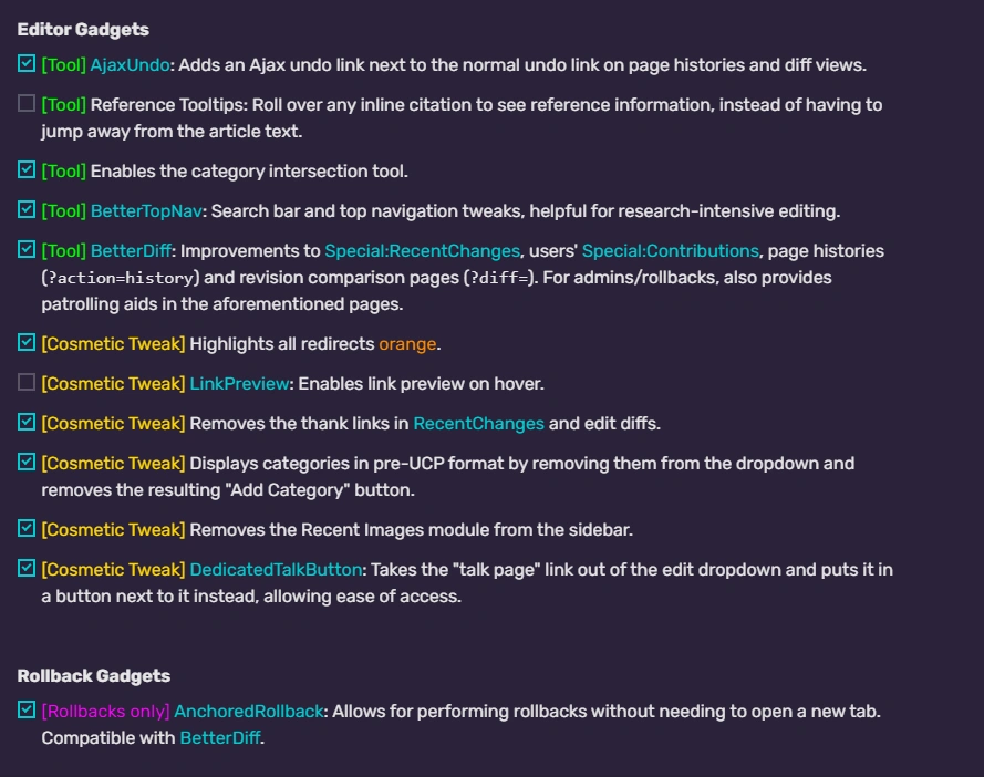 Warriors Wiki:Gadgets | Warriors Wiki | Fandom