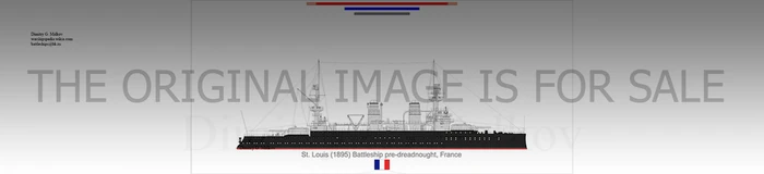 St. Louis (1895) Battleship pre-dreadnought France | Warshipspedia Wiki ...