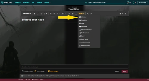 How to make a Wikia Page | Wars of Conquest Wiki | Fandom