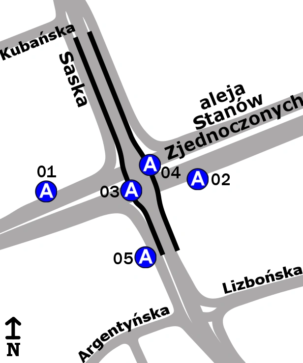 Zespół przystankowy Saska | Warszawikia | Fandom